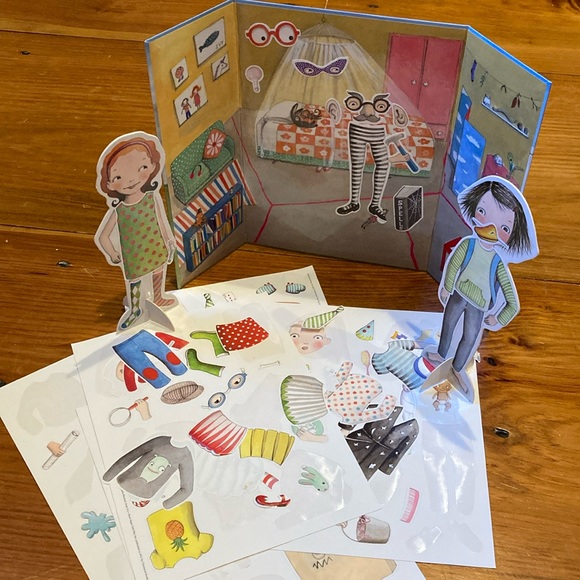 Ivy & Bean | Toys | Ivy Bean Colorforms Paper Dolls Play Set Board ...